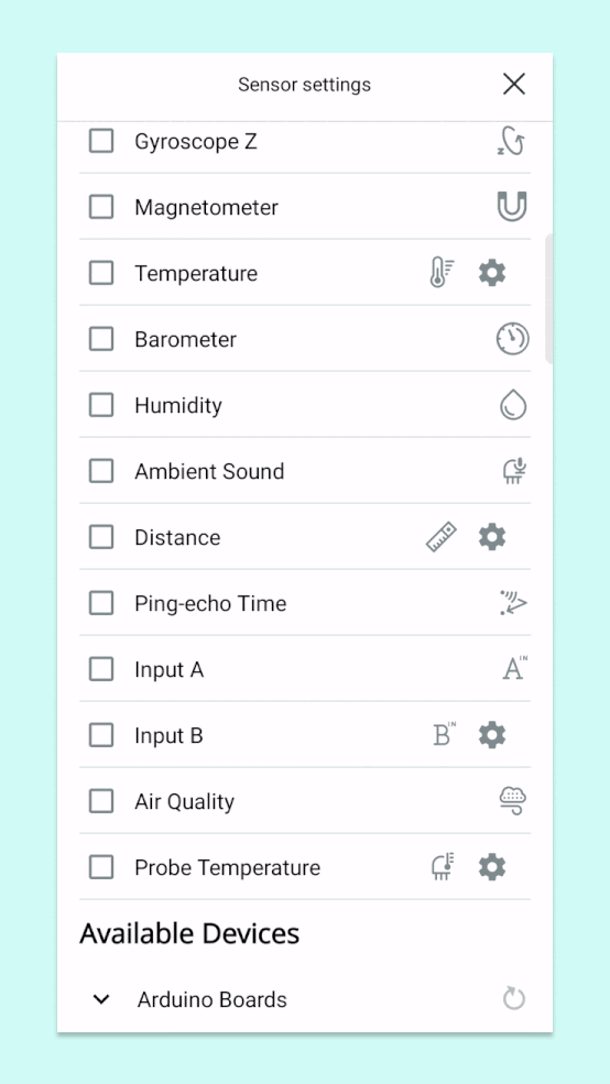 Connect a board to the Science Journal app – Arduino Help Center